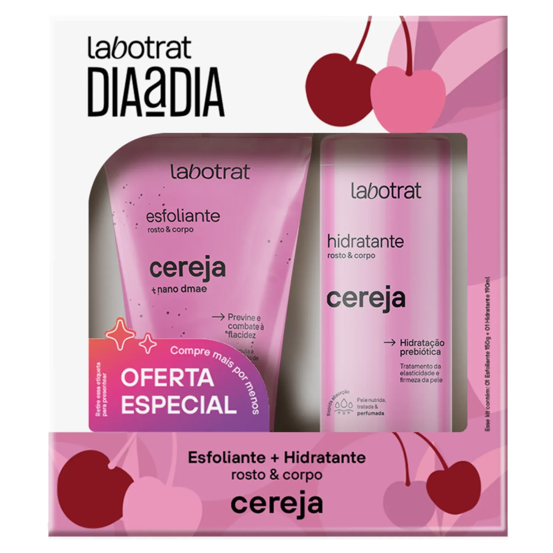 Kit Labotrat Esfoliante e Hidratante Cereja - Iap Cosméticos