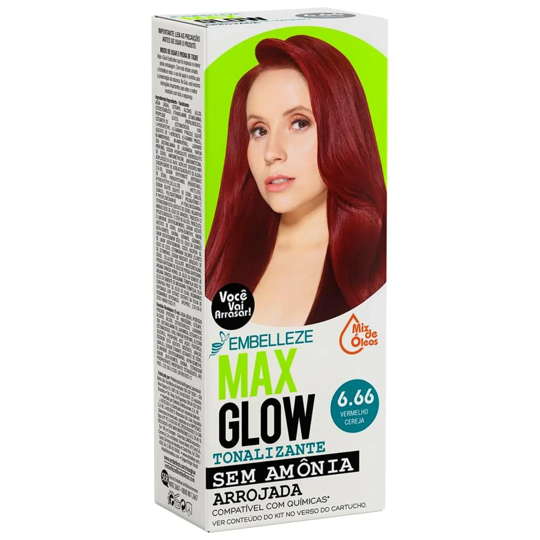 Tonalizante Max Glow 6.66 Vermelho Cereja | IAP Cosméticos - Iap Cosméticos