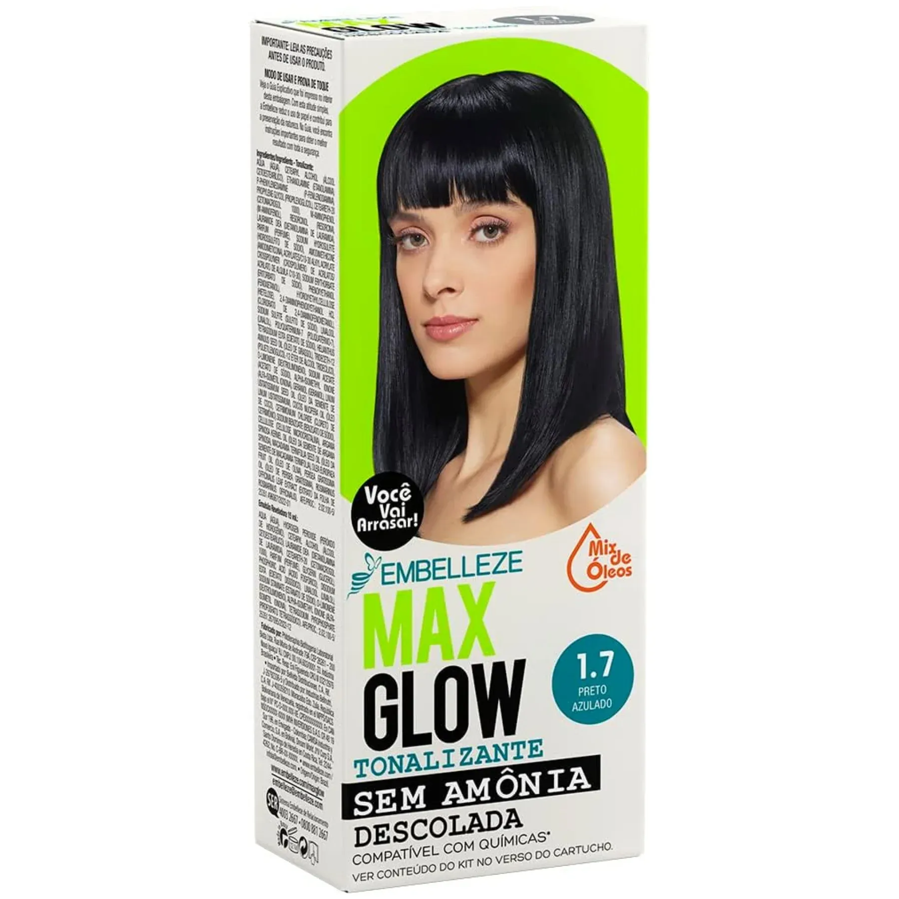 Tonalizante Max Glow 1.7 Preto A | IAP Cosméticos - Iap Cosméticos